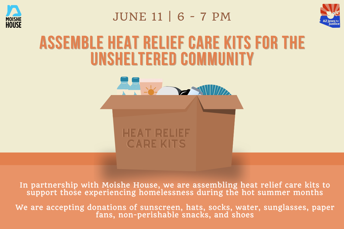 Assemble Heat Relief Care Kits for the Unsheltered - JewishPhoenix