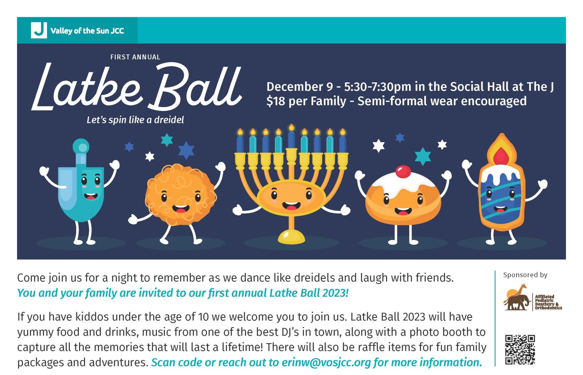 First Annual Latke Ball - Let’s spin like a dreidel - JewishPhoenix