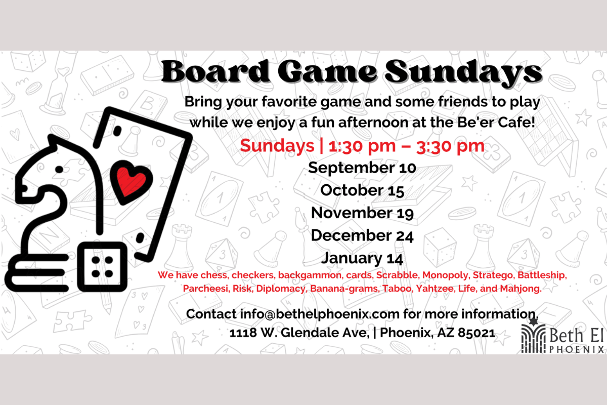 Board Game Sunday - JewishPhoenix