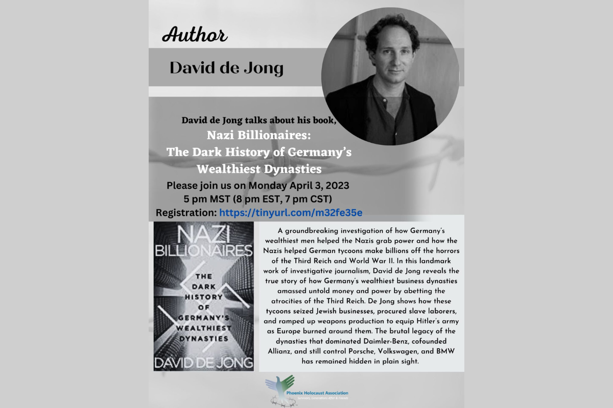 David de Jong talks about his book, Nazi Billionaires: The Dark History ...