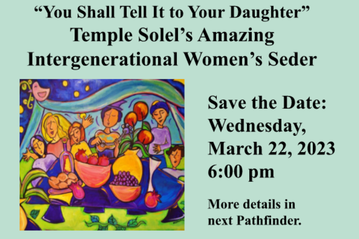 Temple Solel Passover Women’s Seder - JewishPhoenix