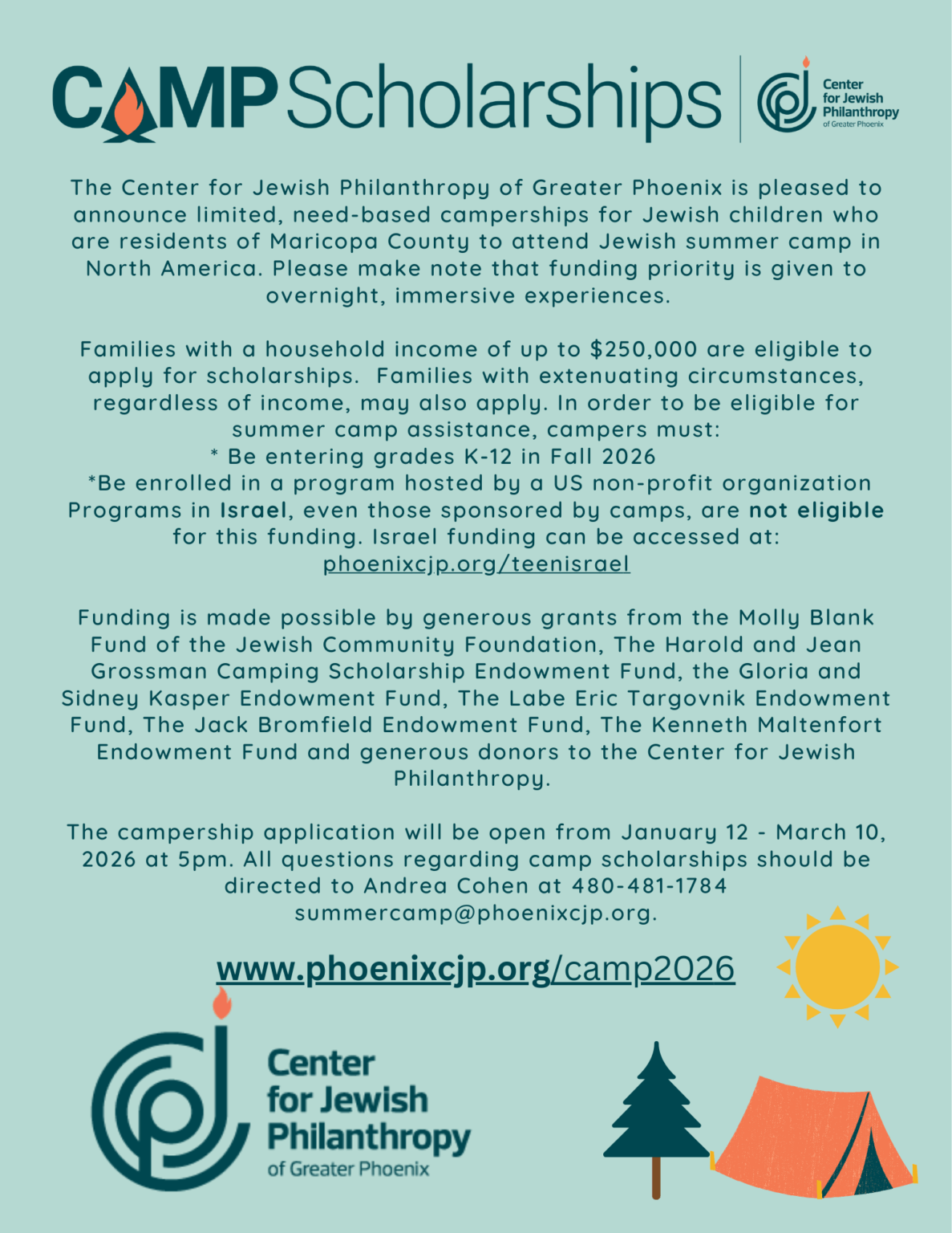 Jewish Summer Camp Scholarships - JewishPhoenix